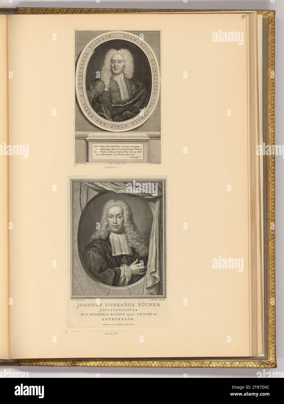 Jacob Houbraken (Engraver) Portraits Johann Gottlieb Heineccius ...