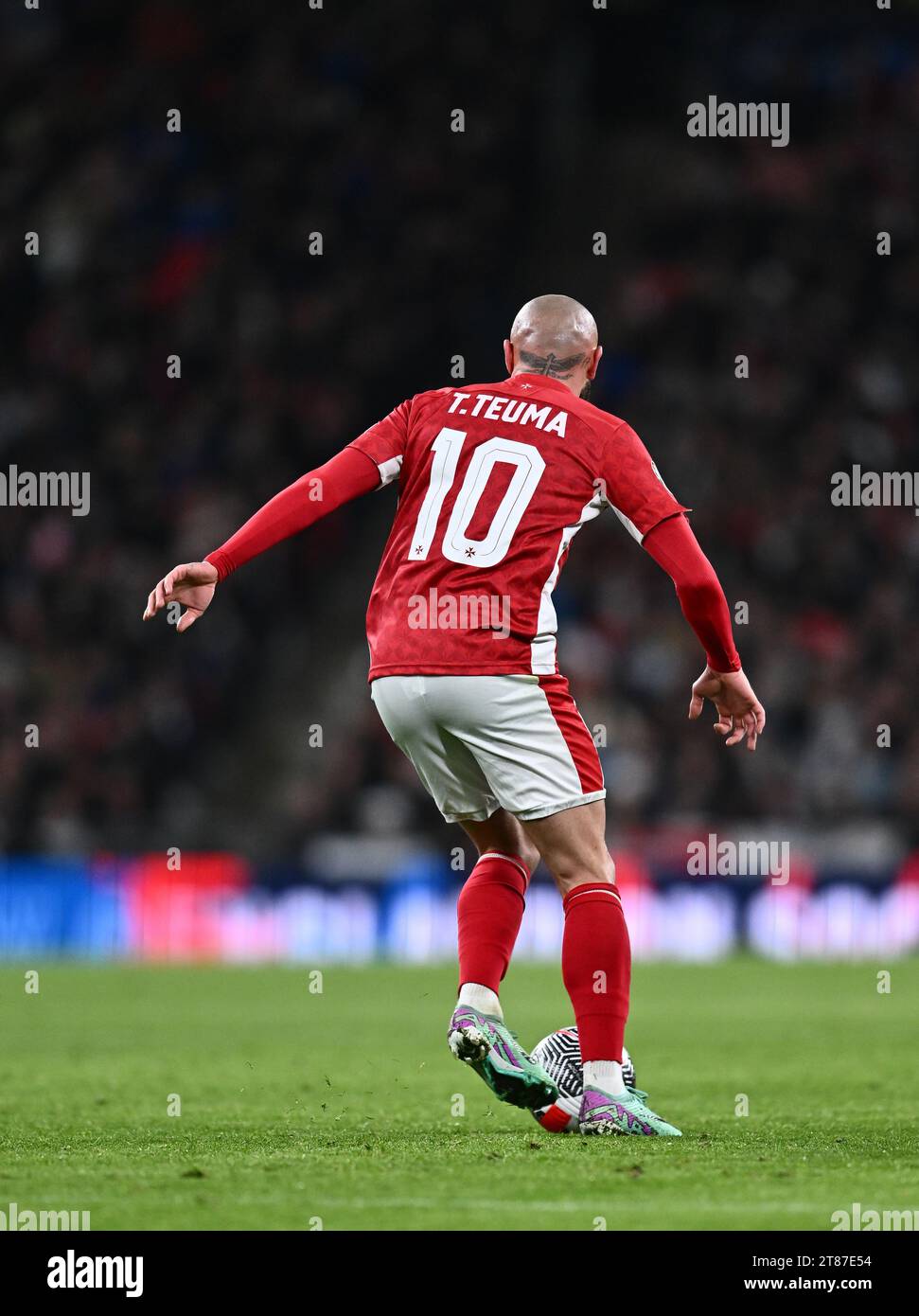 LONDON, ENGLAND - November 17: Teddy Teuma of Malta during the UEFA ...