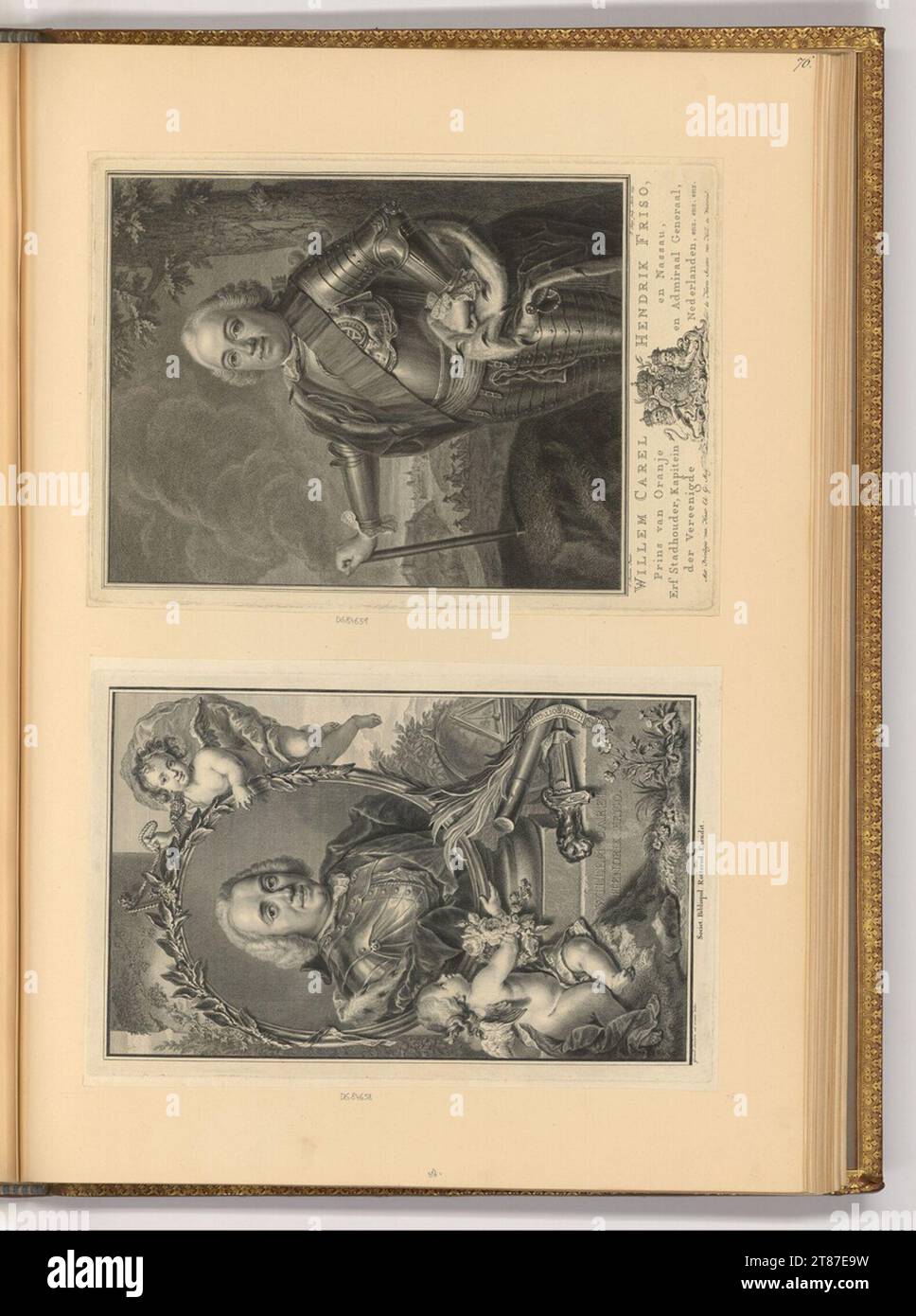 Pieter Tanjé (Engraver) Portrait Wilhelm IV of Orania. Copper engraving ...