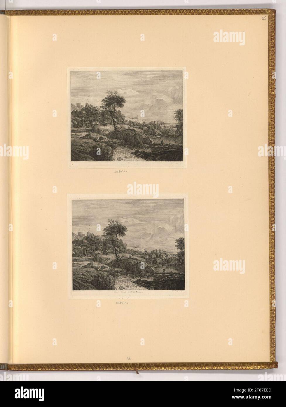 Jan Pieter de Frey (Engraver) River landscape. etching 1801 , 1801 ...