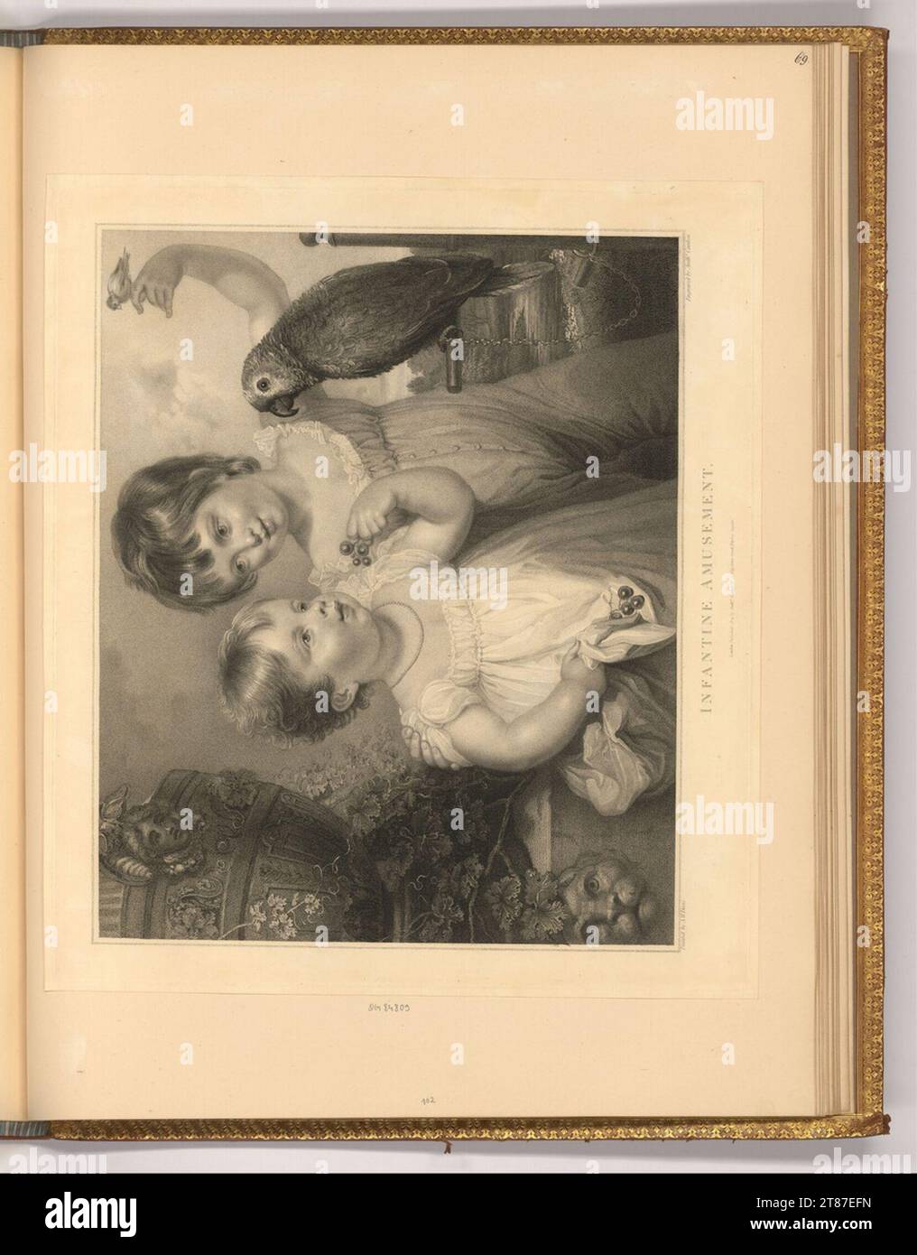 Antoine Cardon (Engraver) Infantile Amusement. Etching, punctuation ...