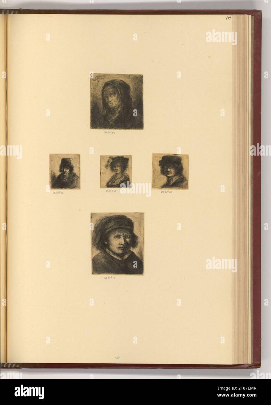 Jan Chalon (Engraver) Portraits. etching 1800 , 1800 Stock Photo - Alamy