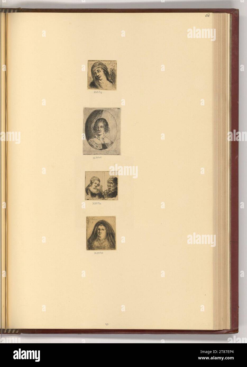 Jan Chalon (Engraver) Portraits. etching 1800 , 1800 Stock Photo - Alamy