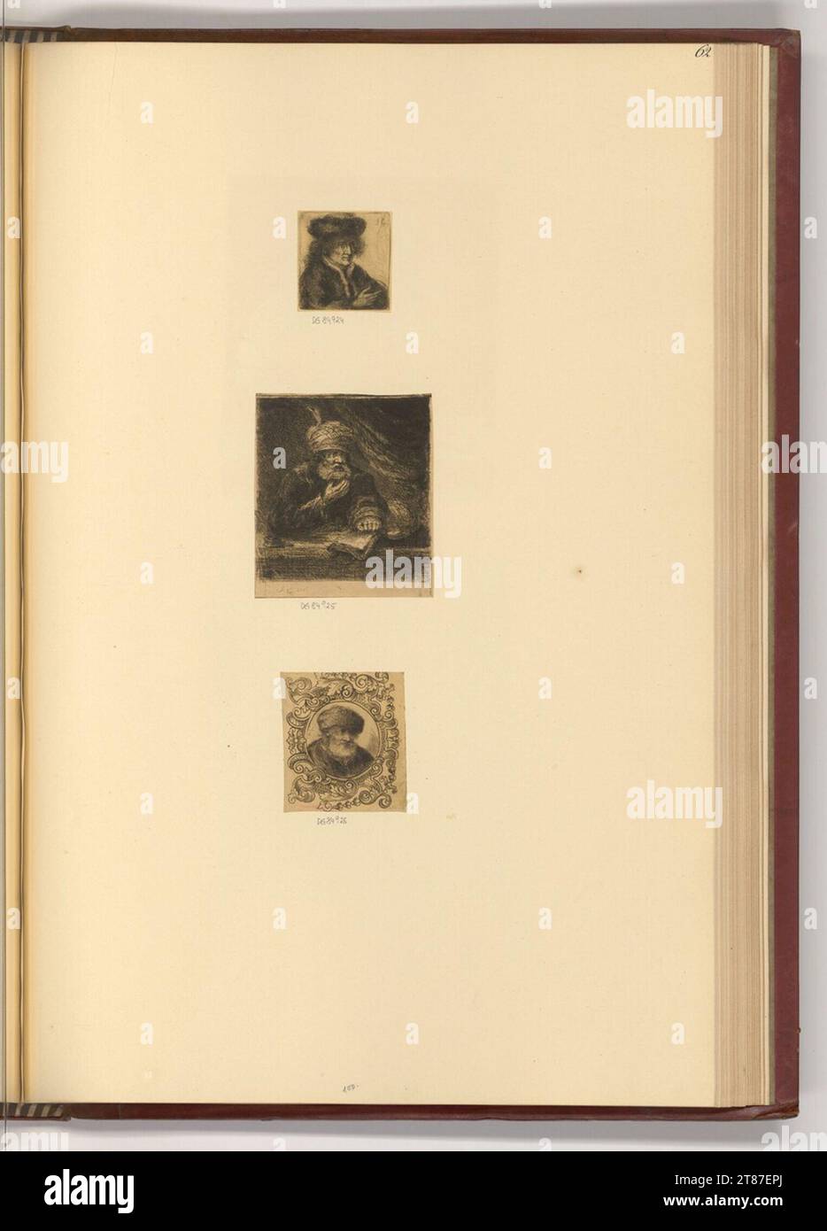 Jan Chalon (Engraver) Portraits. etching 1800 , 1800 Stock Photo - Alamy