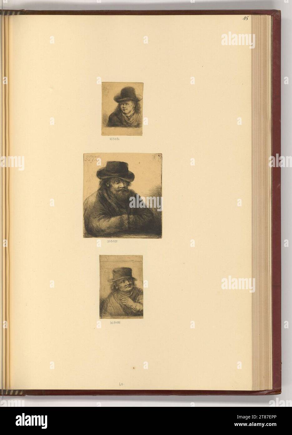Jan Chalon (Engraver) Portraits. etching 1789 , 1789 Stock Photo - Alamy