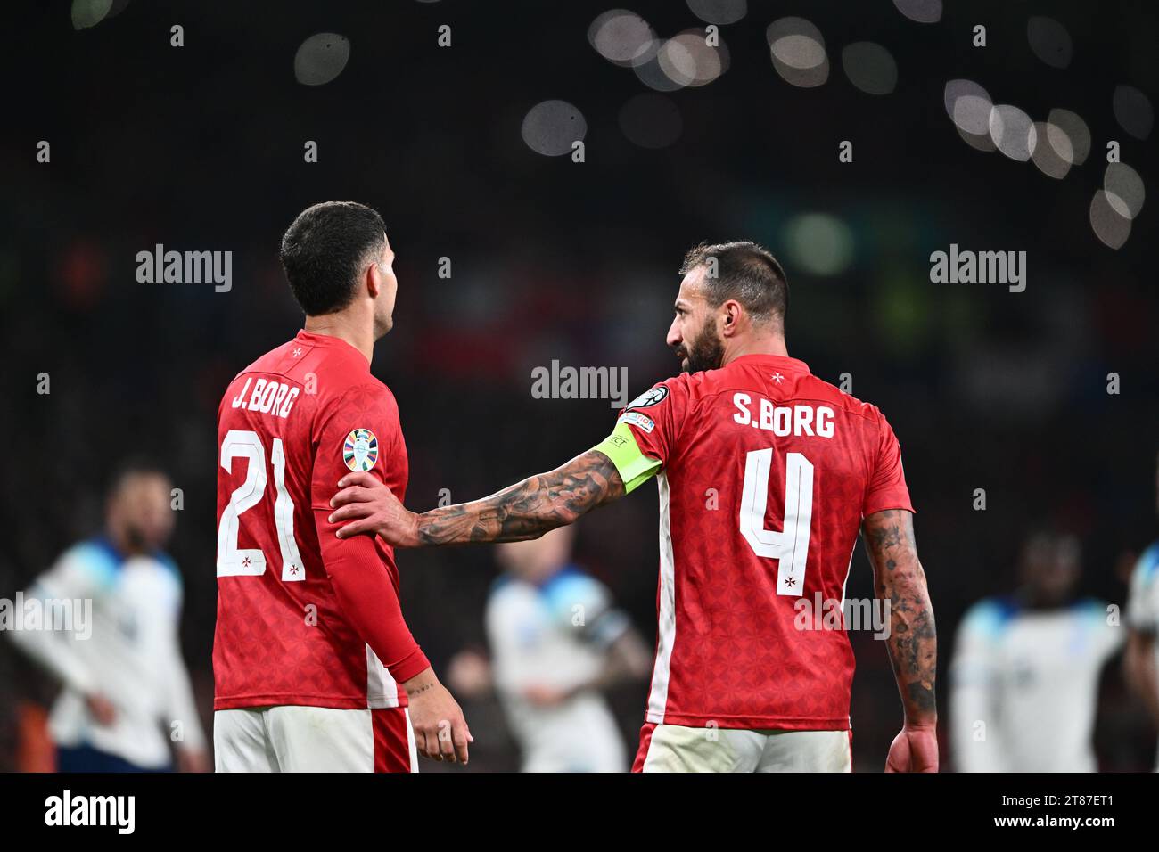 LONDON, ENGLAND - November 17: Jean Borg of Malta, Steve Borg of Malta ...