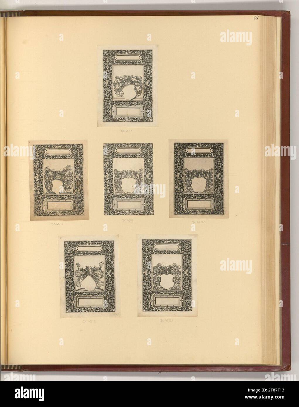 Theodor de Bry (Engraver) Cartruptcies for various coats of arms ...