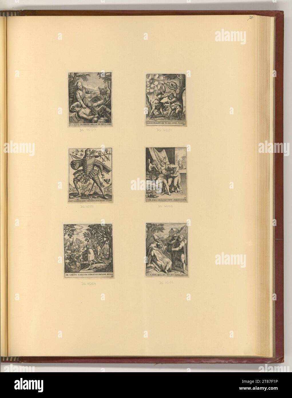 Johann Theodor de Bry (Engraver) Various scenes. Copper engraving print ...
