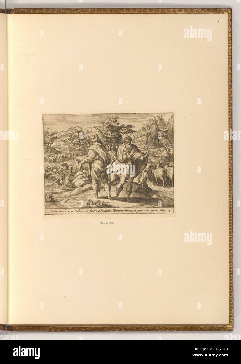 Hans Collaert d. Ä. The separation from Abraham and Lot. Copper ...