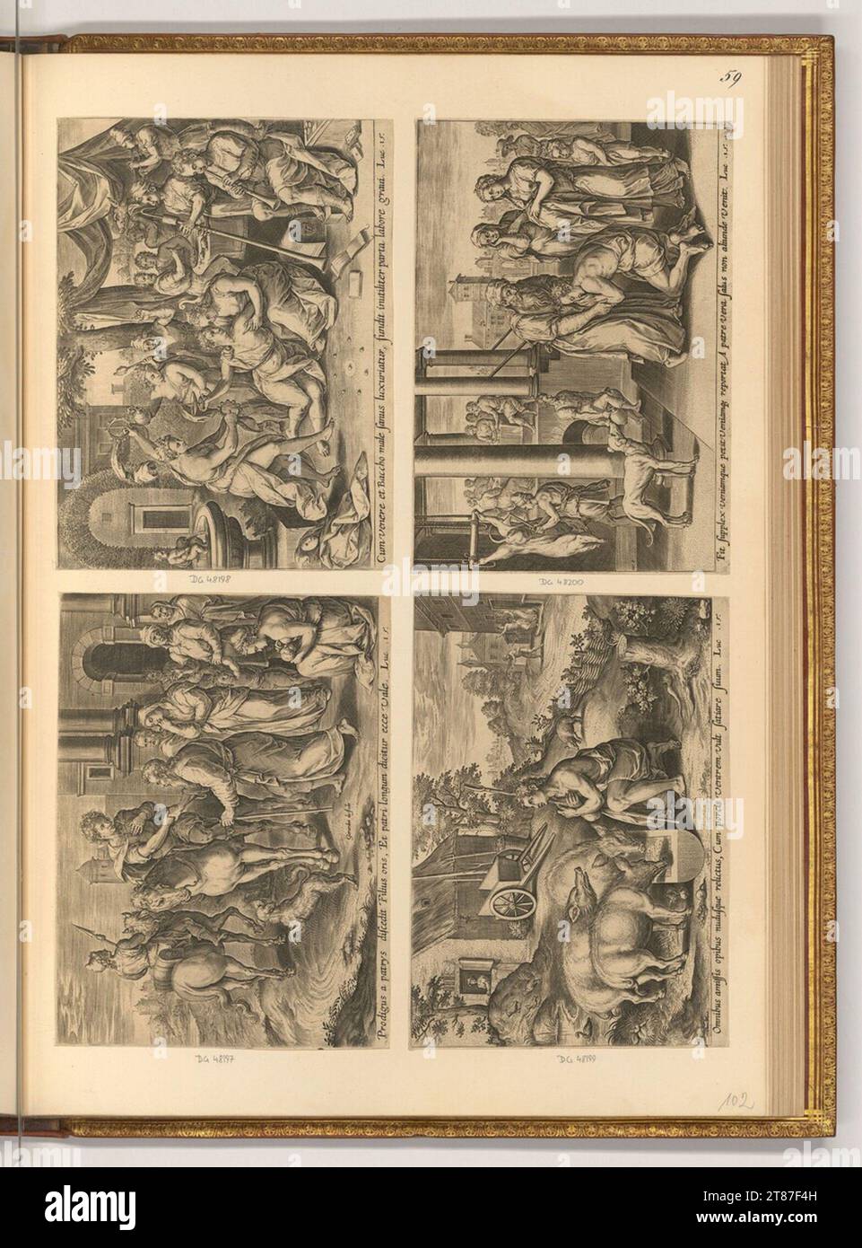 Hans Collaert d. Ä. (Engraver) The parable of the lost son. Copper ...