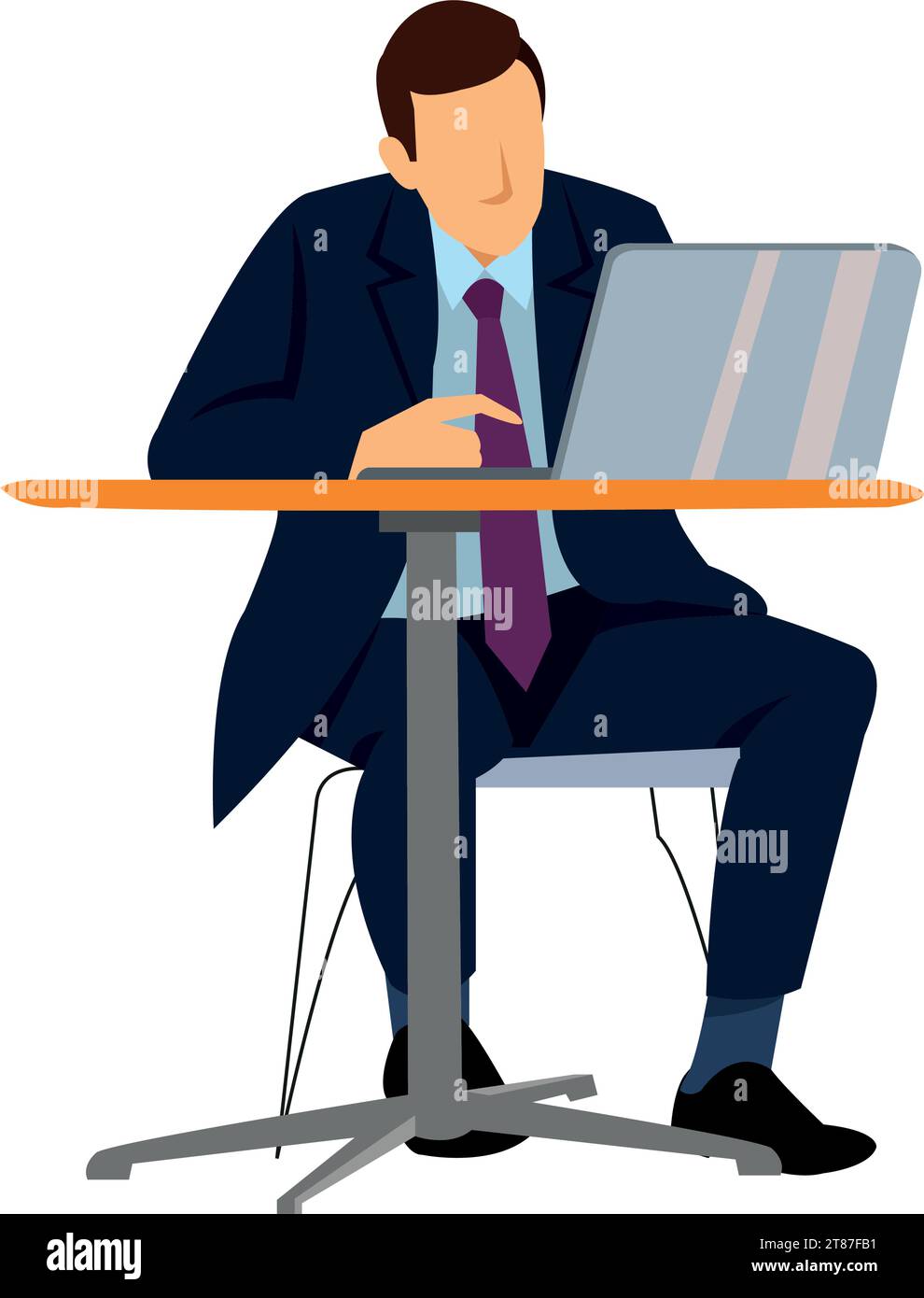 Smart civil architect engineer inspecting and working outdoors building ...