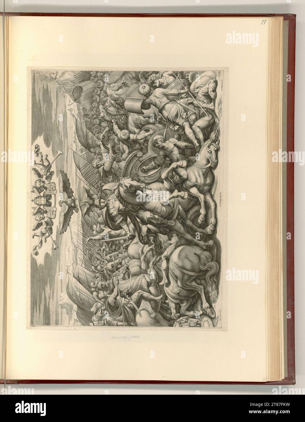Francesco Villamena (Engraver) Alexander the Great on horseback and the ...