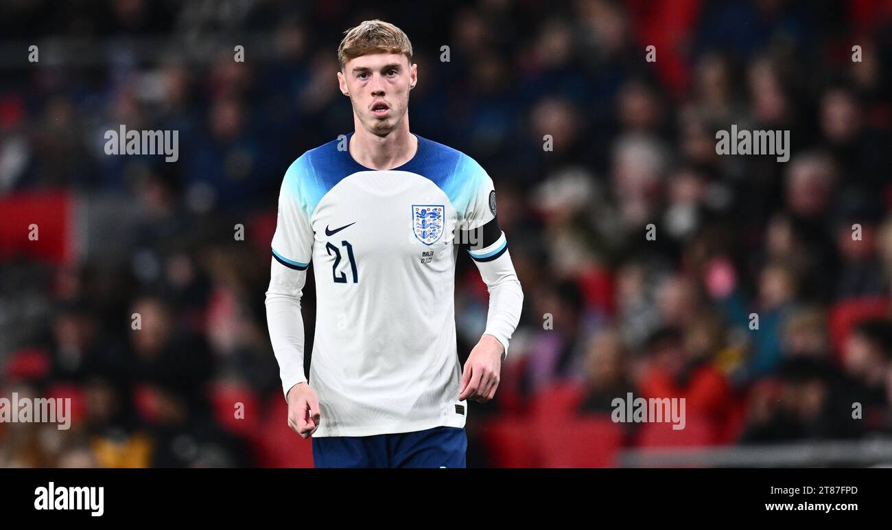 LONDON, ENGLAND - November 17: Cole Palmer of England during the UEFA ...