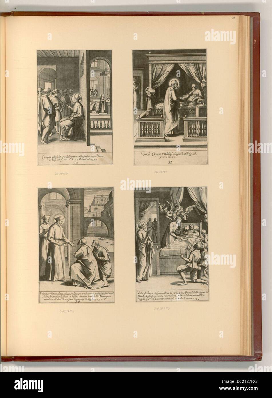 Luca Ciamberlano (Engraver) Scenes from the life of St. Philipp Neri ...