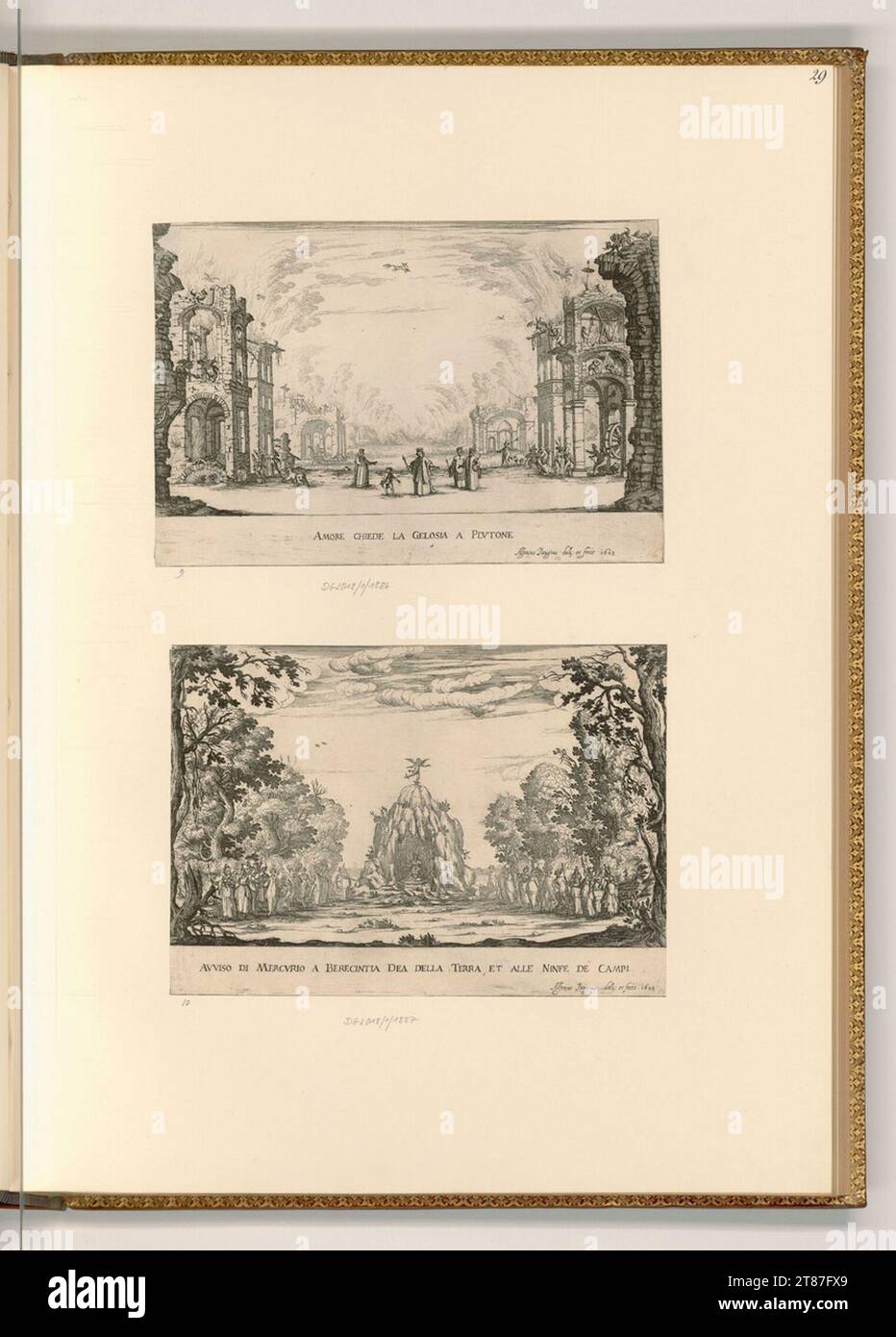 Alfonso Parigi (d.J.) (d.J.) Pluto and Amor in the Inferno; Landscape ...