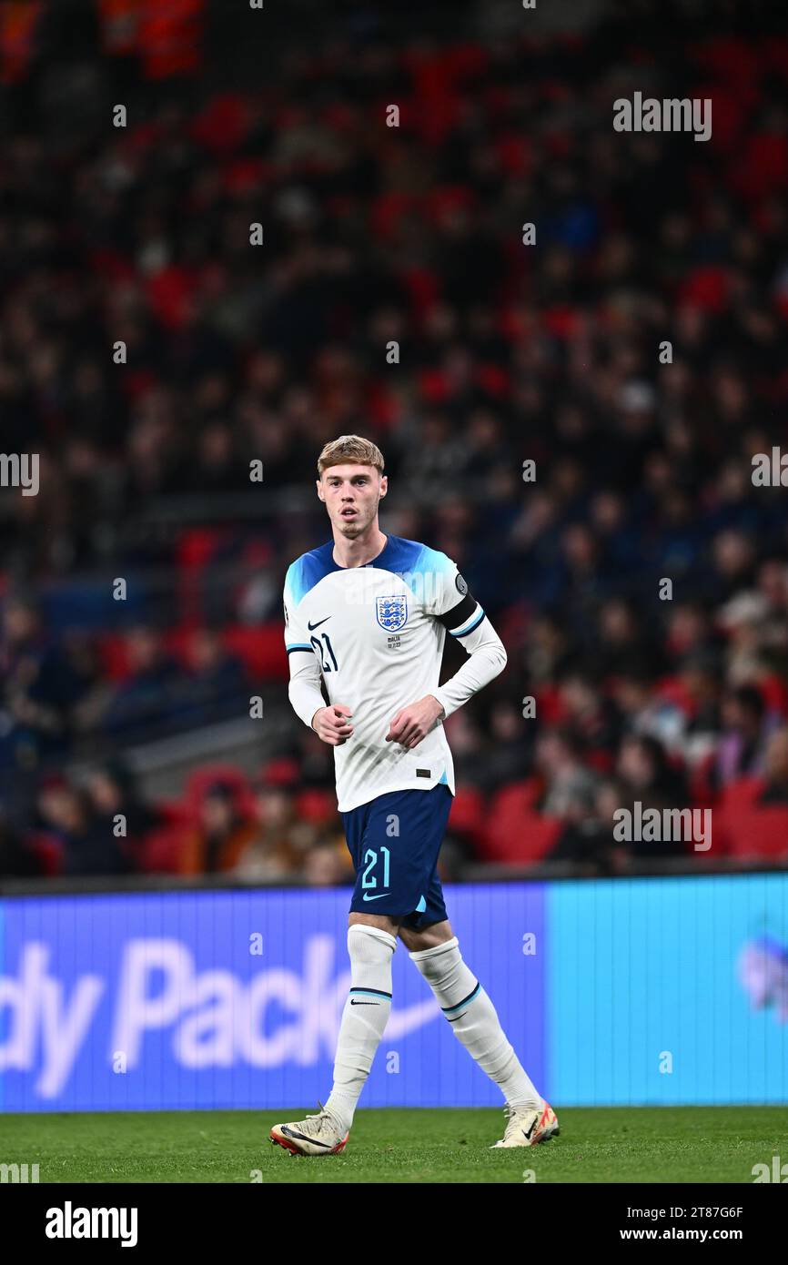 LONDON, ENGLAND - November 17: Cole Palmer of England during the UEFA ...