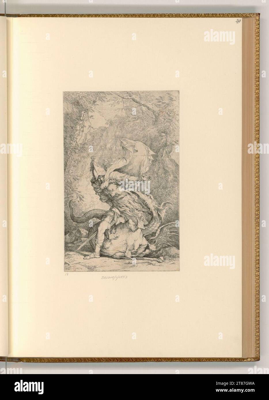 Dragon etching hi-res stock photography and images - Alamy