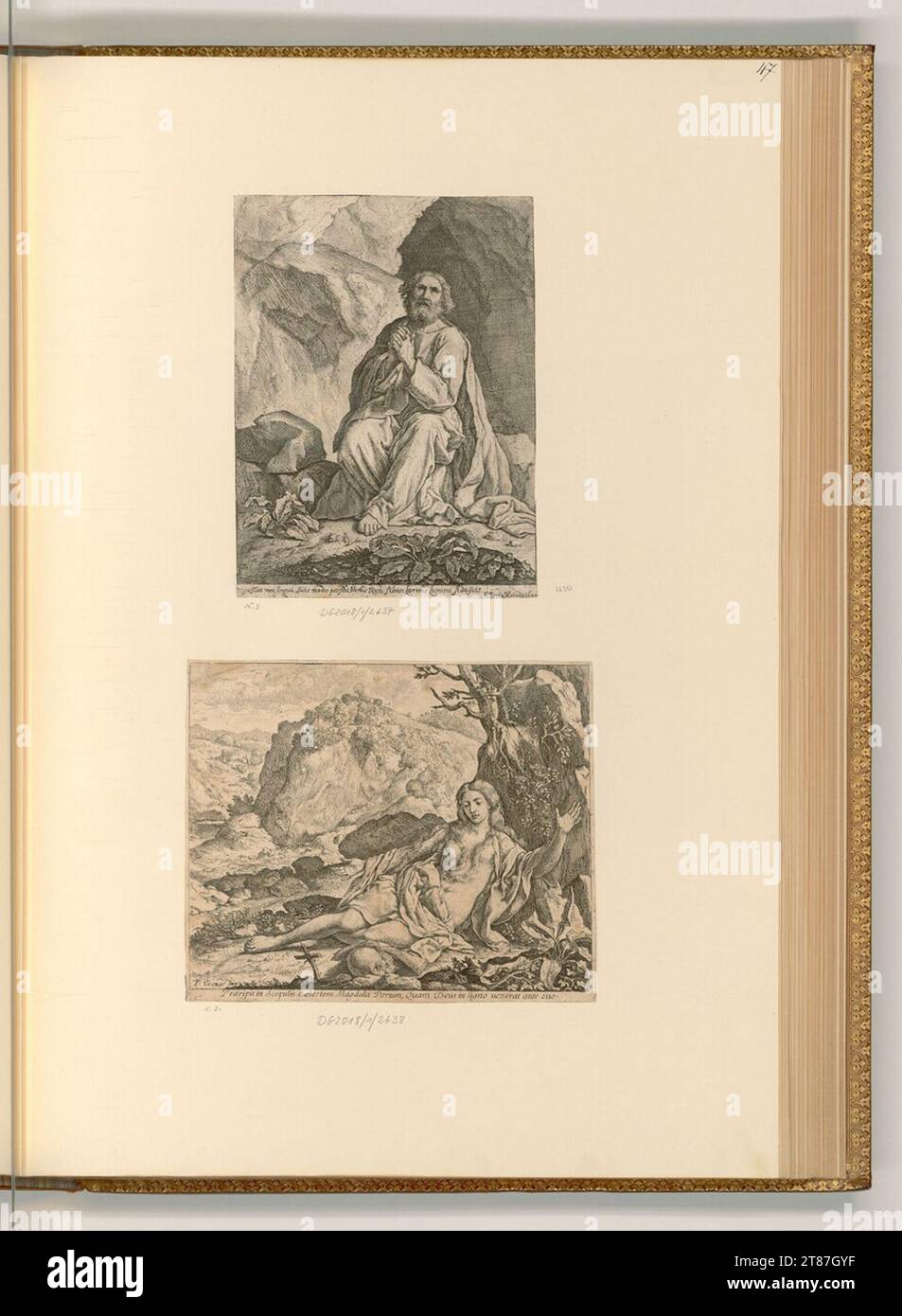 Francesco Cozza (Engraver) The repentance of St. Peter; The remorse of ...