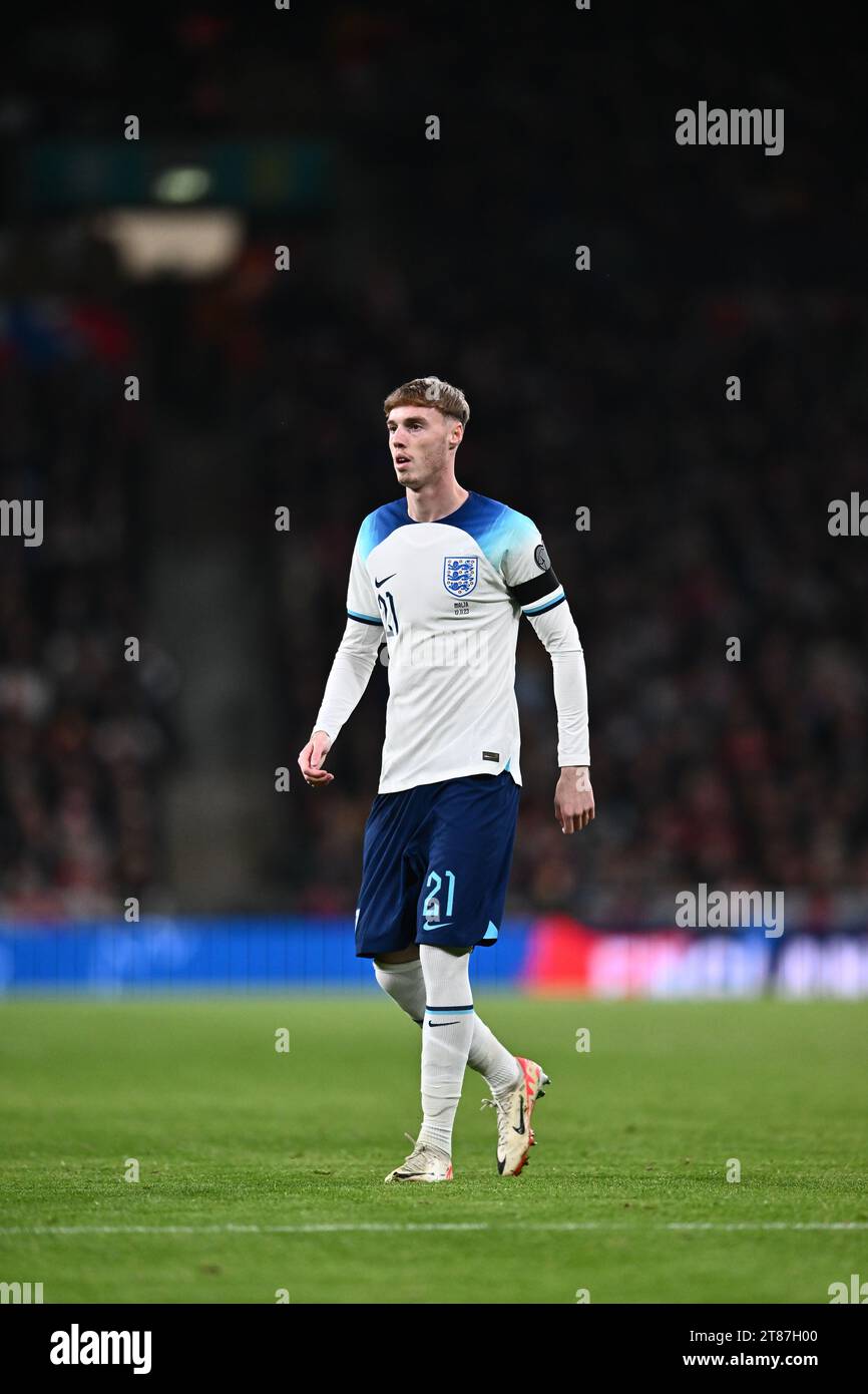 LONDON, ENGLAND - November 17: Cole Palmer of England during the UEFA ...