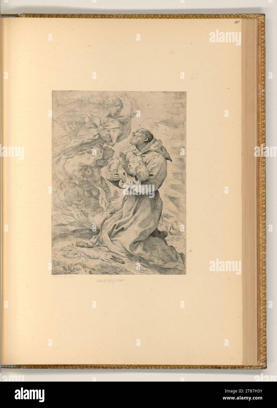 Pietro Faccini (Engraver) The St. Franz von Assisi with the child of ...