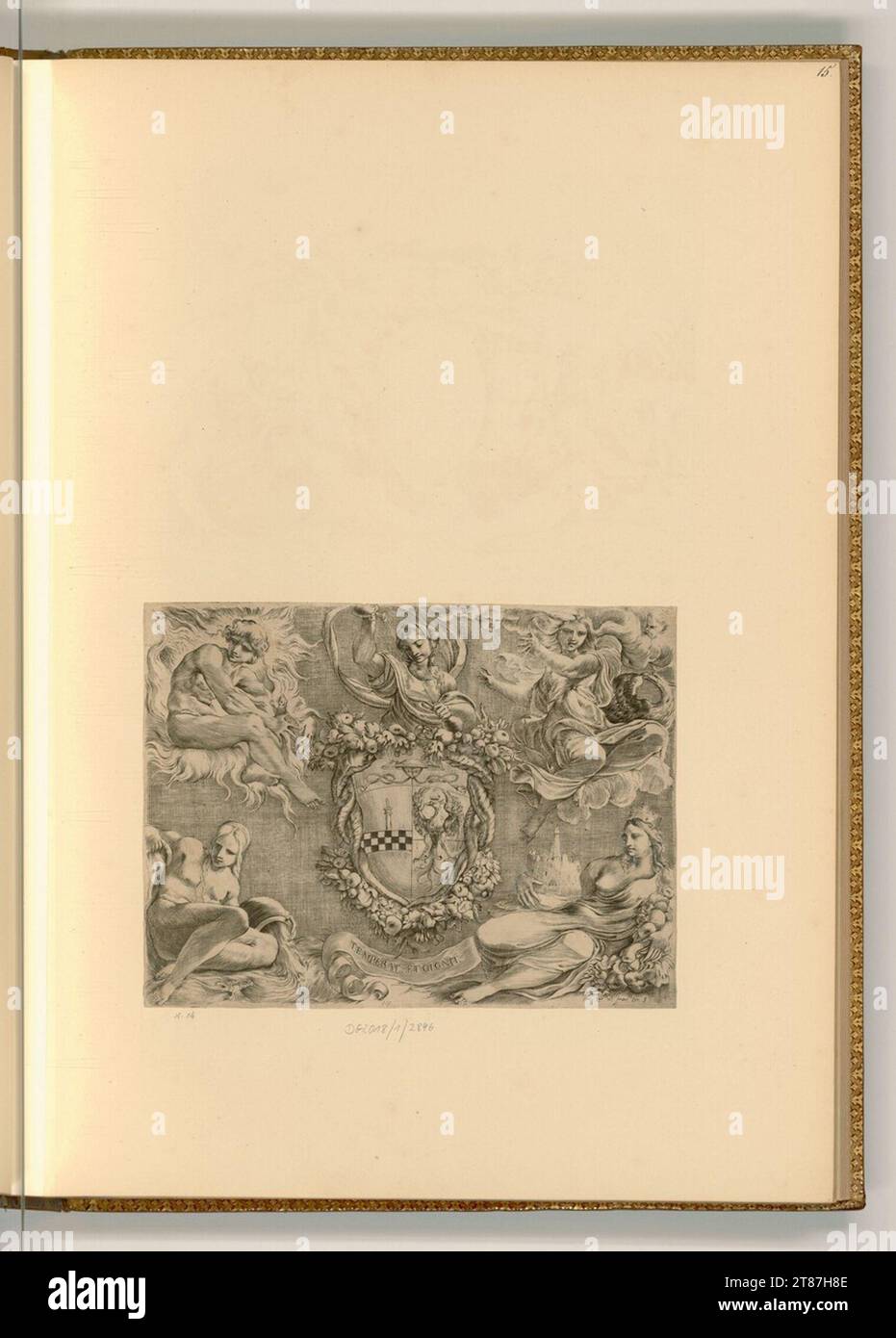 Francesco Brizio (Engraver) Cardinal spinola coat of arms. Copper ...