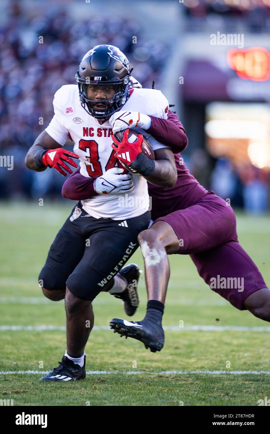 Blacksburg, VA, USA. 18th Nov, 2023. North Carolina State Wolfpack ...