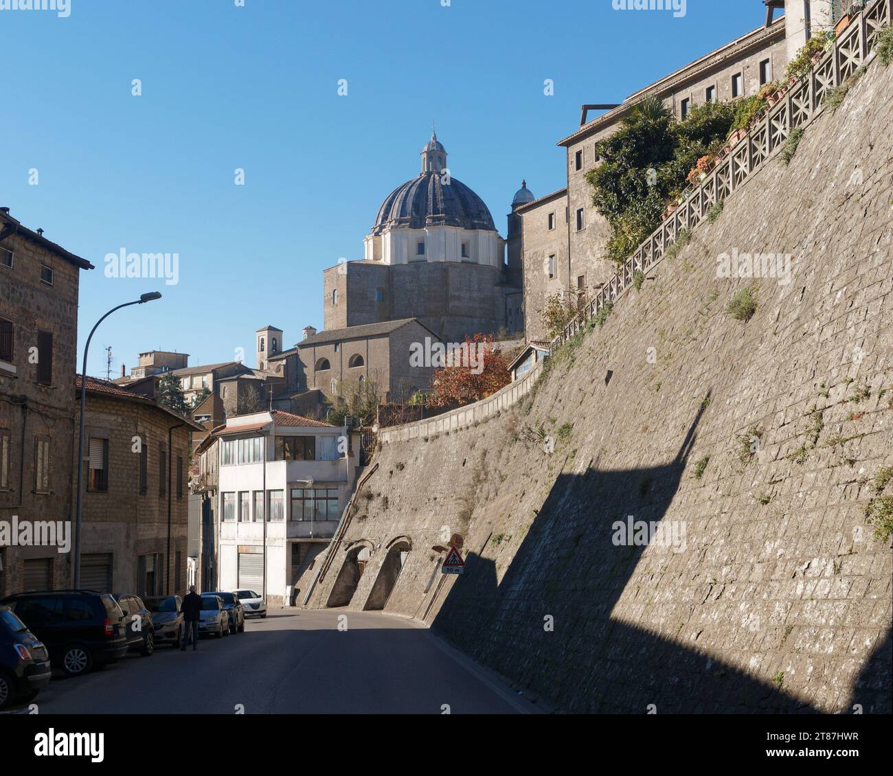 Montefiascone Cathedral or the Basilica of Santa Margherita as seen ...