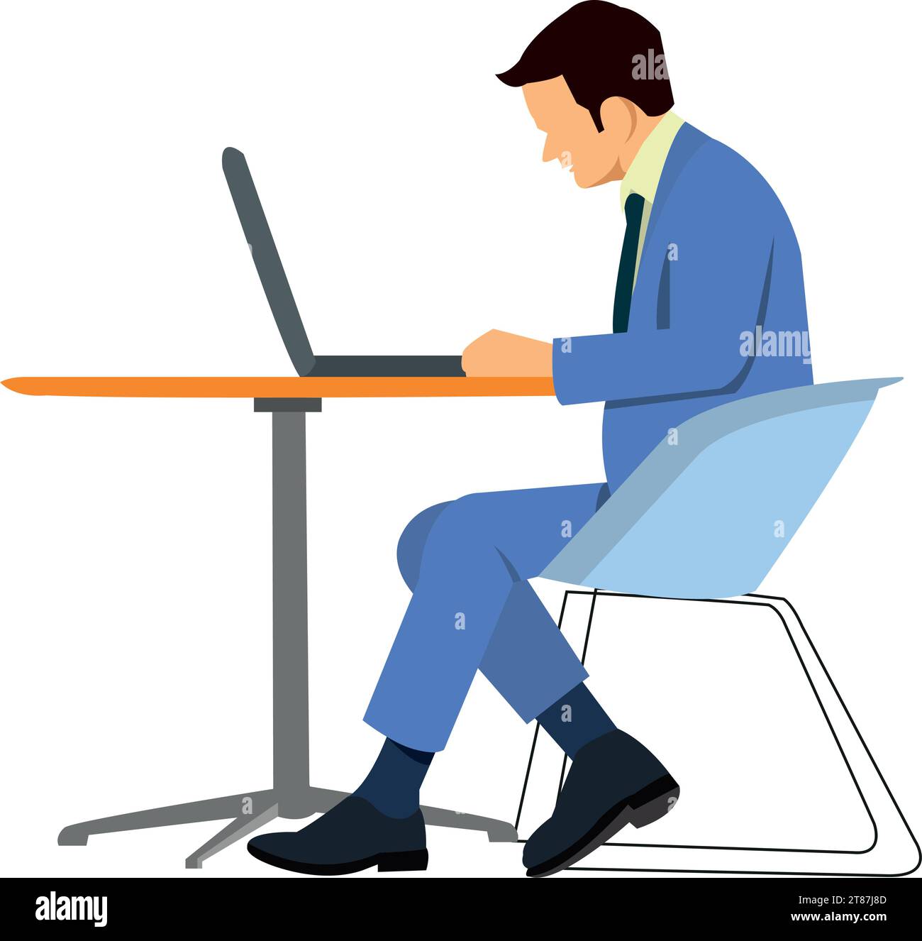 Smart civil architect engineer inspecting and working outdoors building ...