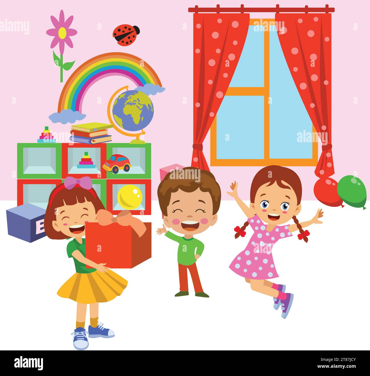 cute students in class at school Stock Vector Image & Art - Alamy