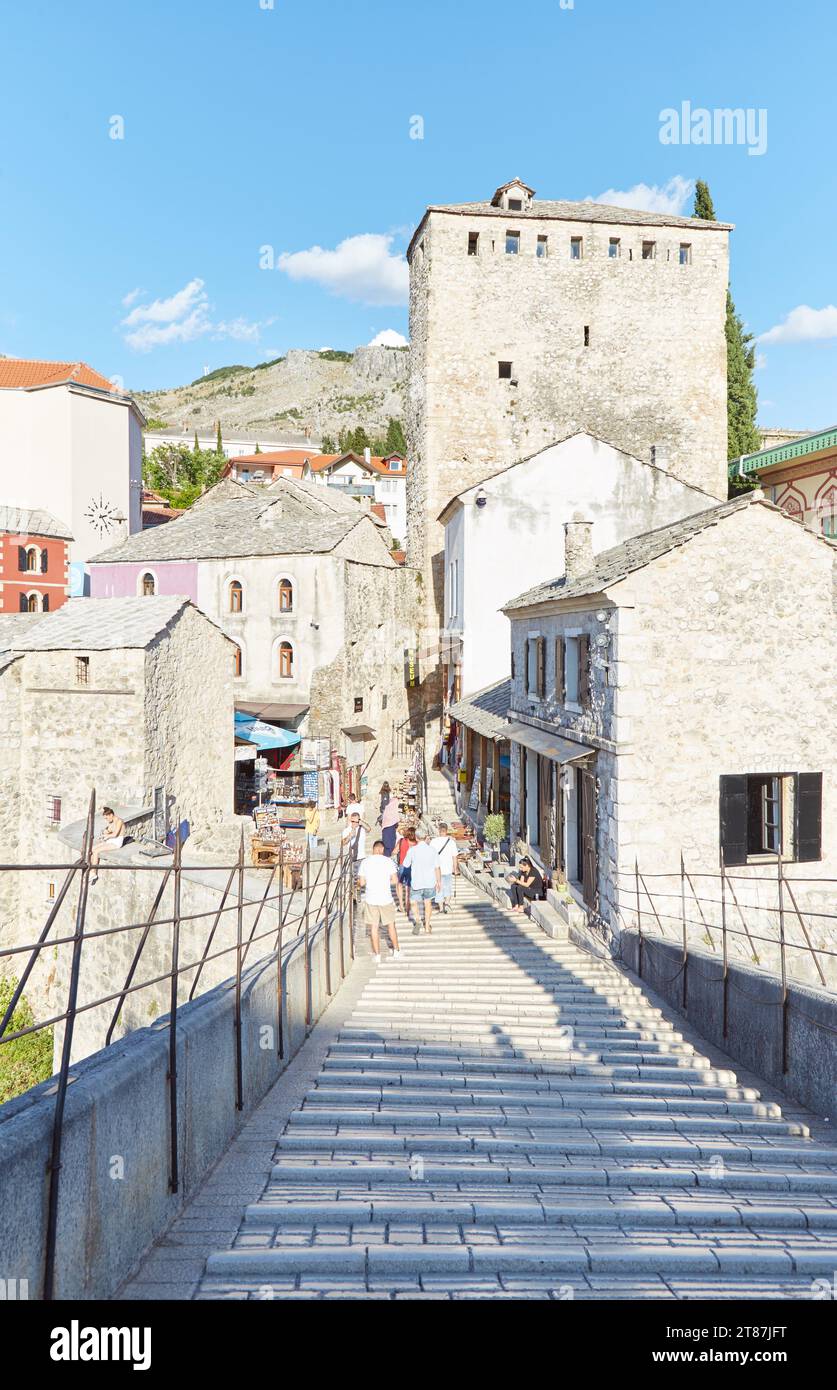 The Old Bridge of Mostar, Bosnia and Herzegovina, also known as Stari ...