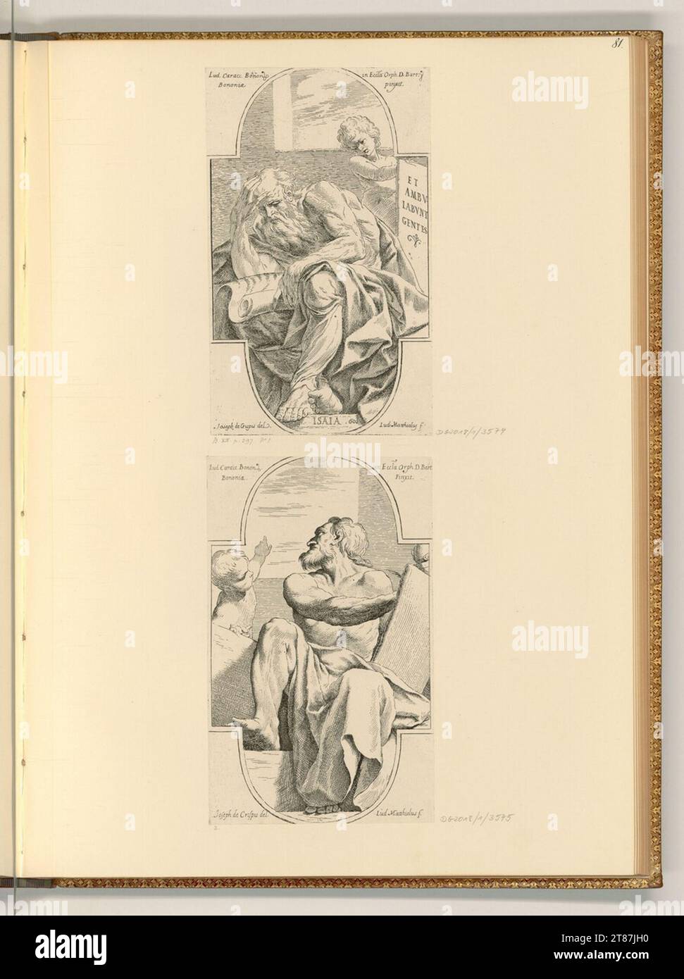 Giuseppe Maria Crespi (Engraver) Prophet jesaja; A. etching 1685-1747 ...