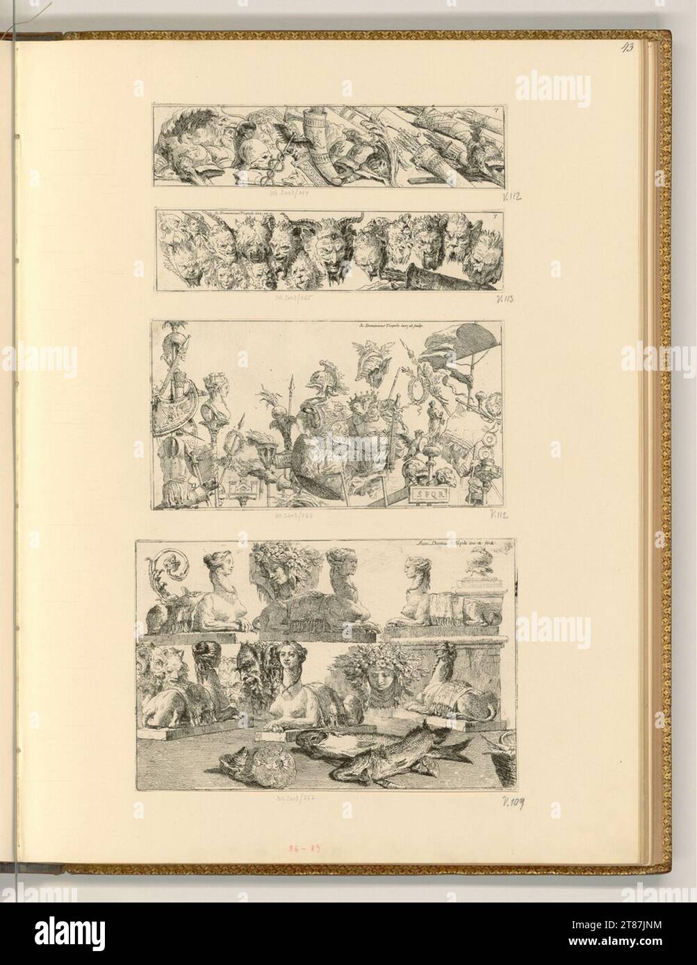 Giovanni Domenico Tiepolo Weapons and war attributes of the Romans ...