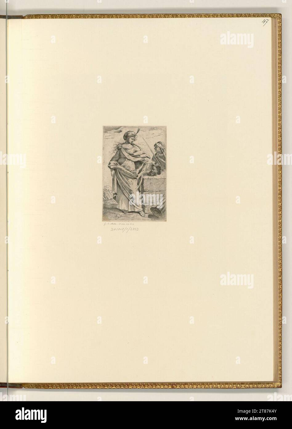 Giovanni Battista Mola (Engraver) Judith with the head of the ...