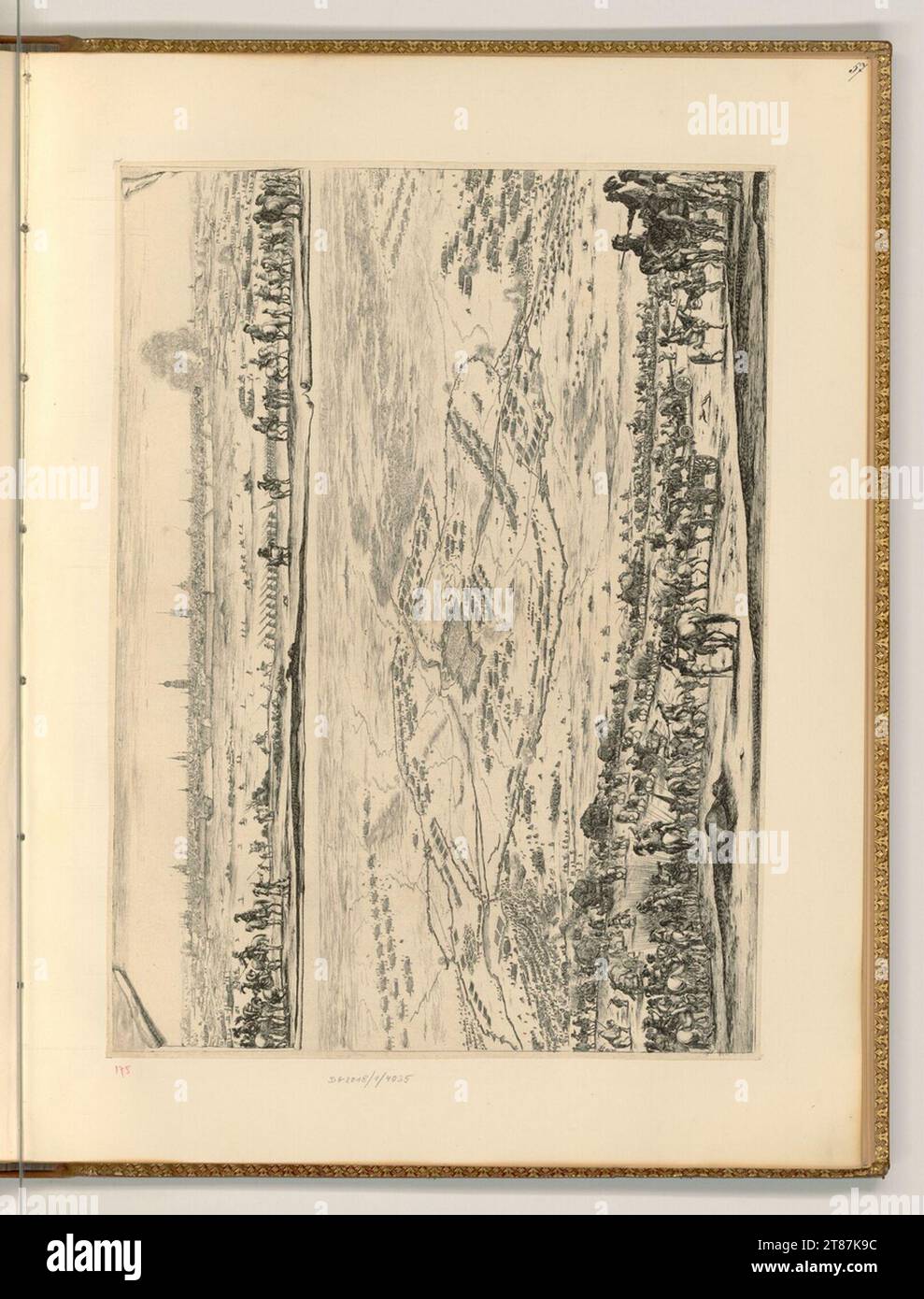 Stefano della Bella (Ausführende r Künstler in) Military map, siege of ...
