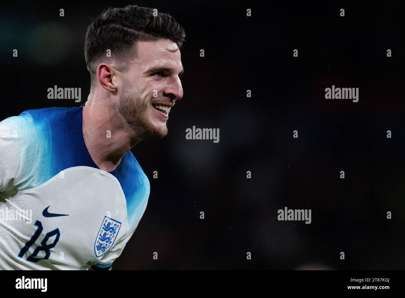LONDON, ENGLAND - November 17: Declan Rice of England of England during ...
