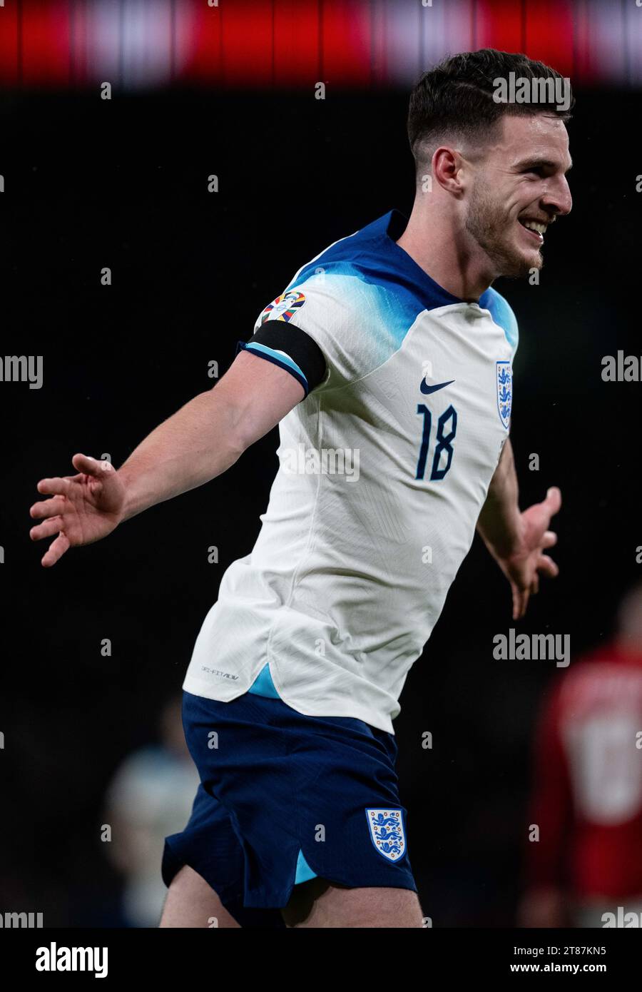 LONDON, ENGLAND - November 17: Declan Rice of England of England during ...