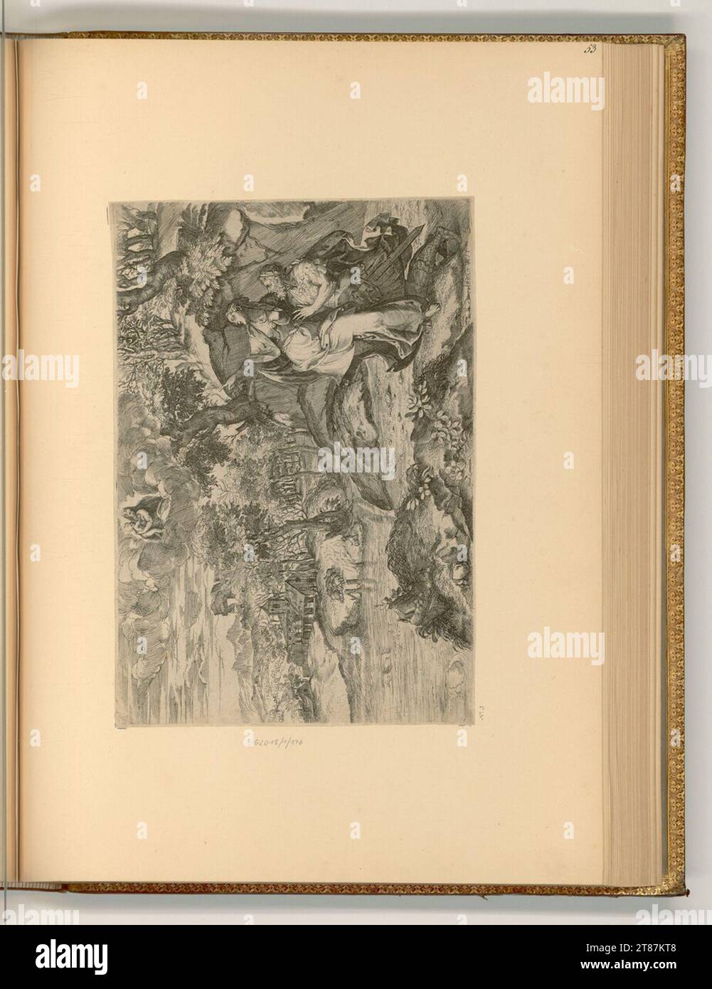 Marco Angolo del Moro (Engraver) St. Augustine and the Tiburtine ...