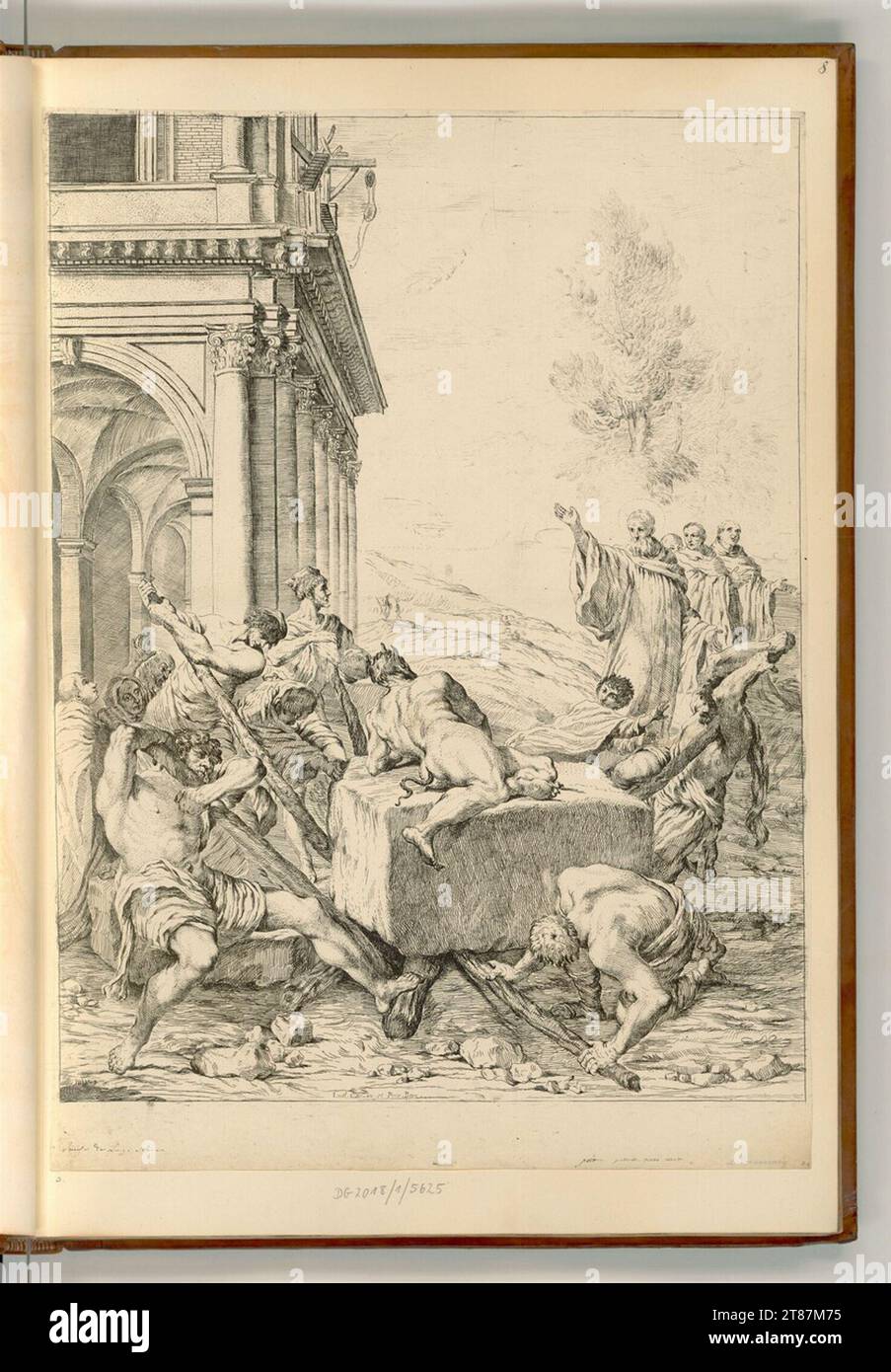 Luigi Scaramuccia (Engraver) The miracle of St. Benedict. etching ...