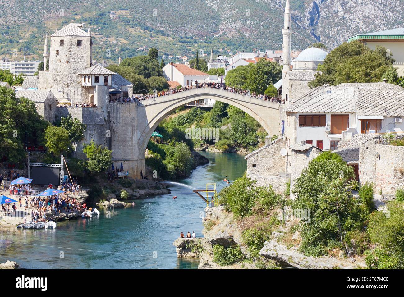 The Old Bridge of Mostar, Bosnia and Herzegovina, also known as Stari ...