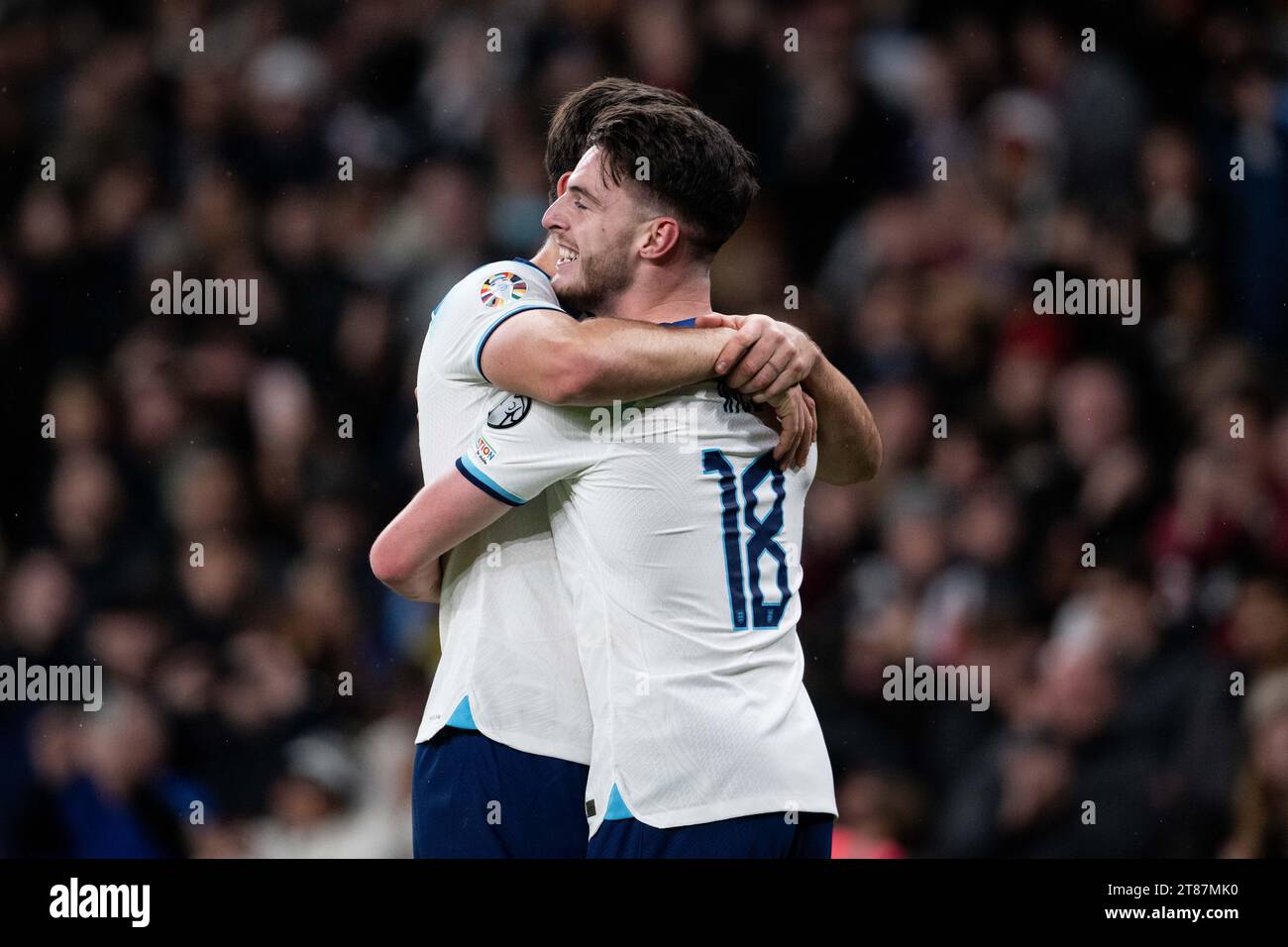 LONDON, ENGLAND - November 17: Declan Rice of England of England during ...