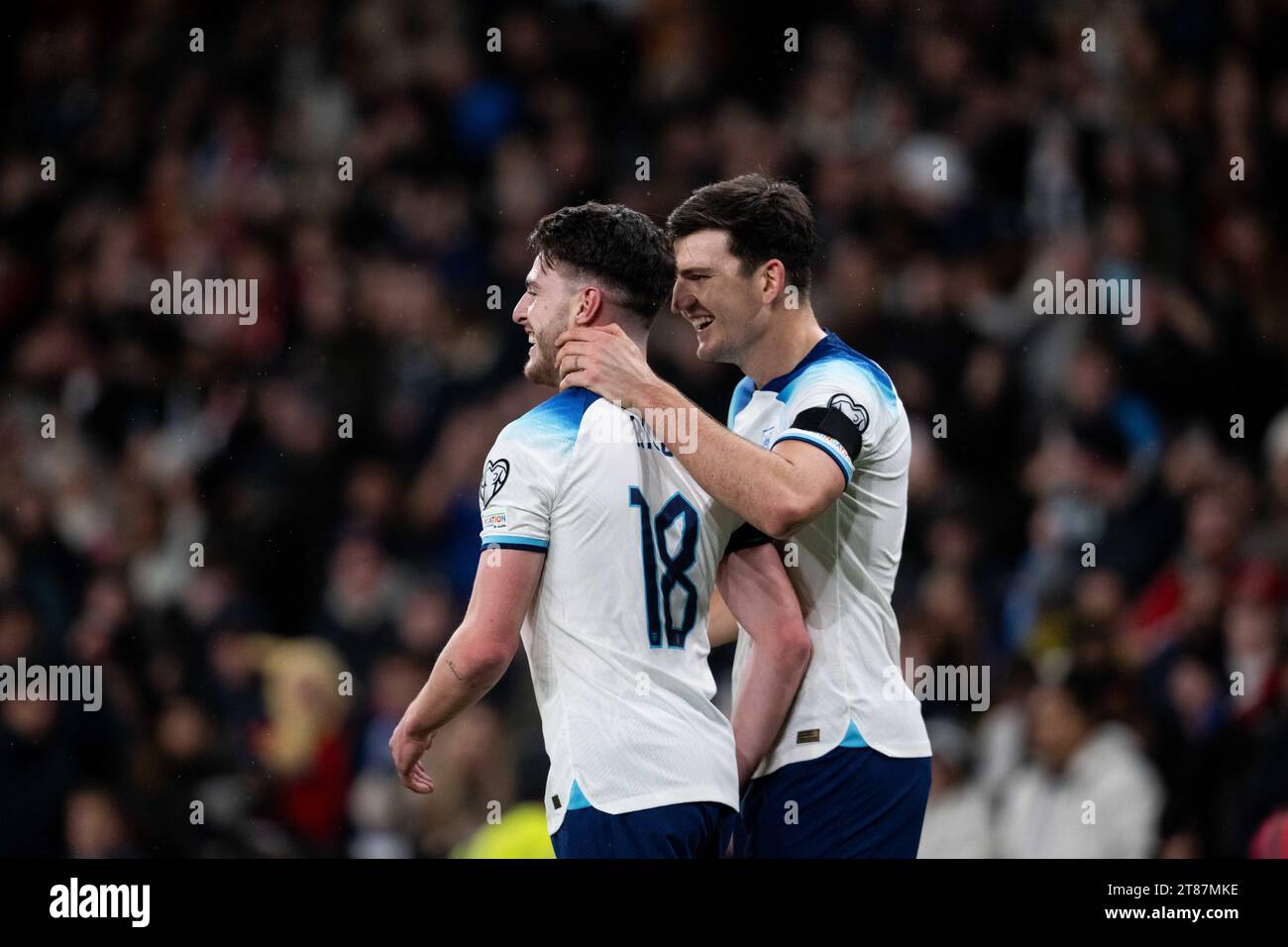 LONDON, ENGLAND - November 17: Declan Rice of England of England during ...