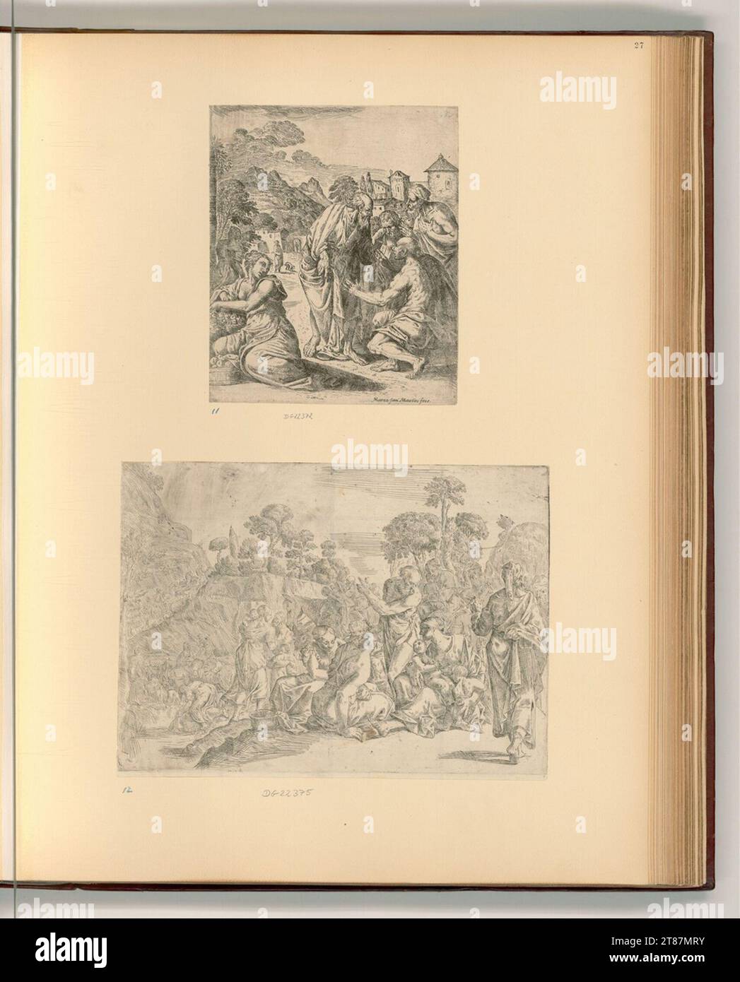 Marco San Martino (Engraver) Job and his friends; The Israelites in the ...