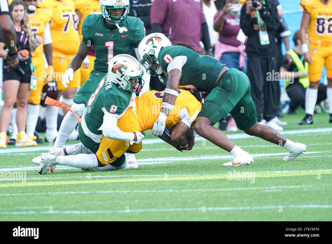 Orlando, Florida, USA, November 18, 2023, Bethune-Cookman player Tink ...