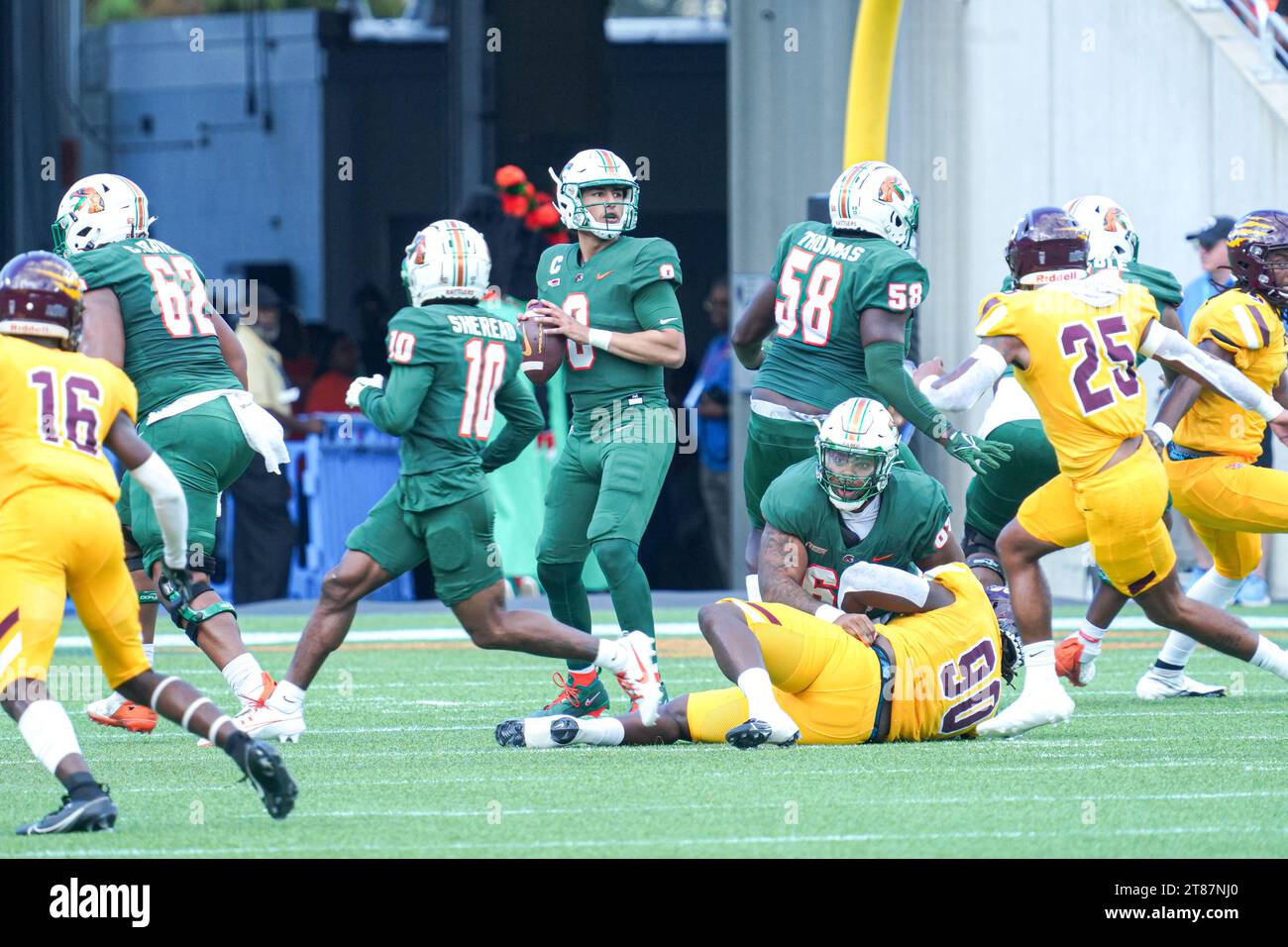 Orlando, Florida, USA, November 18, 2023, Florida A&M quarterback ...