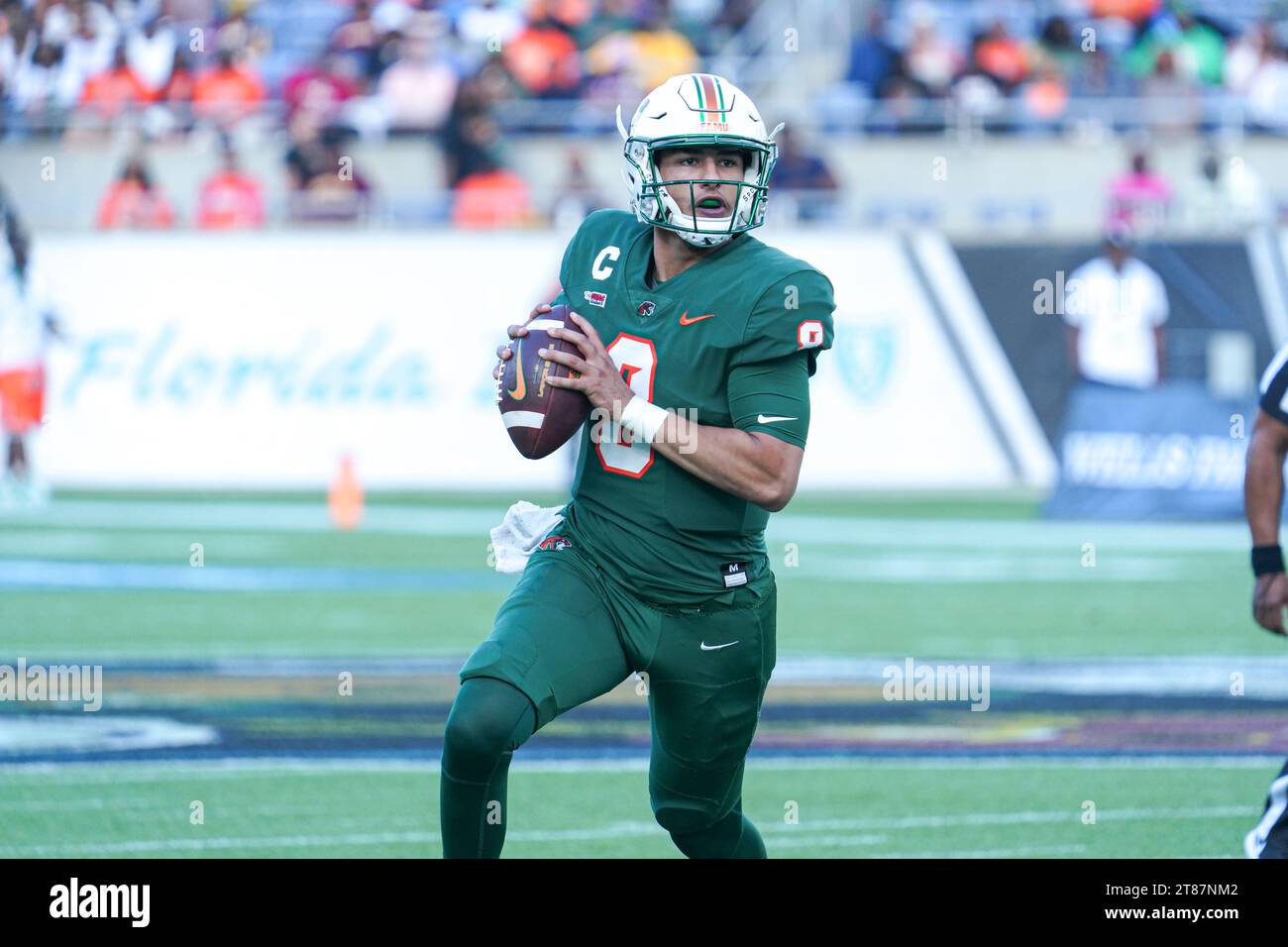 Orlando, Florida, USA, November 18, 2023, Florida A&M quarterback ...