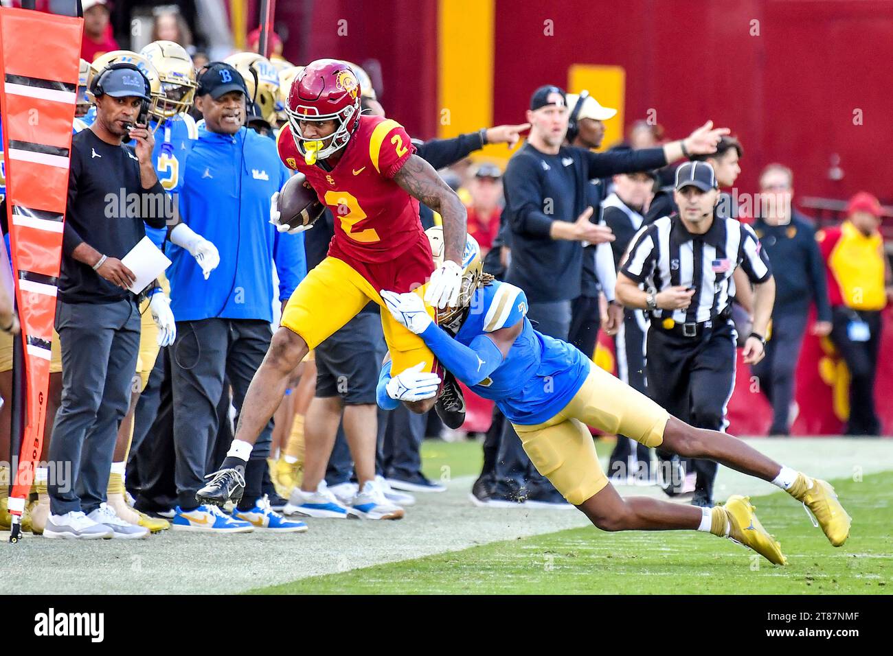 November 18, 2023 Los Angeles, CA.USC Trojans wide receiver Brenden ...
