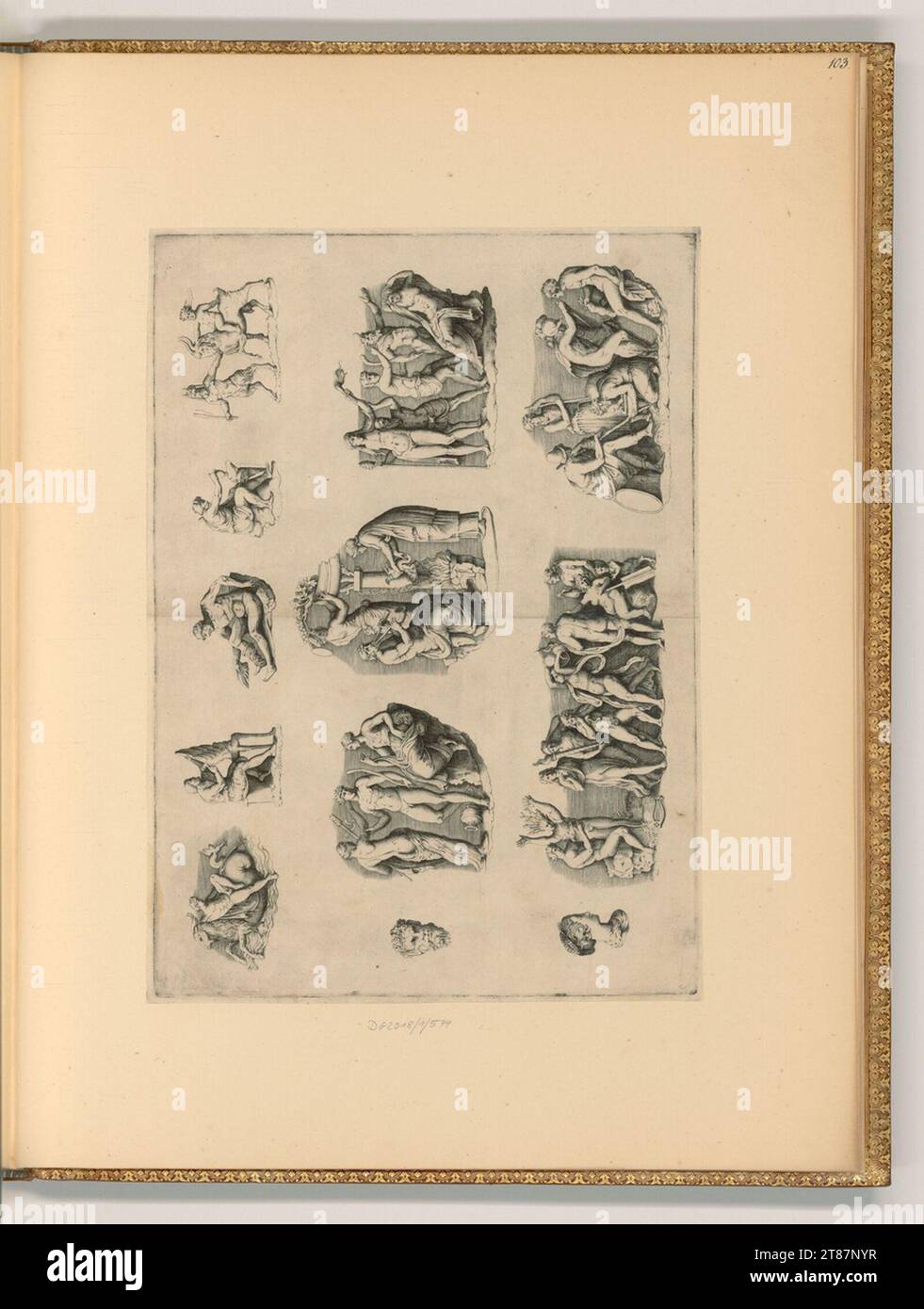 unbestimmt (Engraver) Various antique scenes (Kameen). Copper engraving, etching 1530-1600 ...