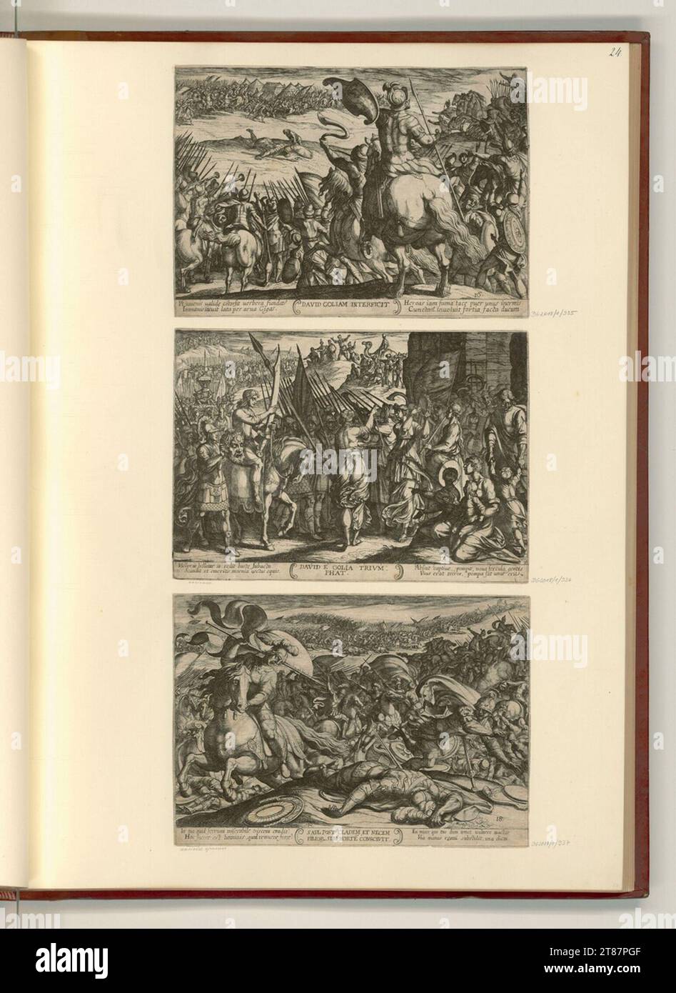 Antonio Tempesta (Engraver) Battles of the Old Testament. etching 1613 ...