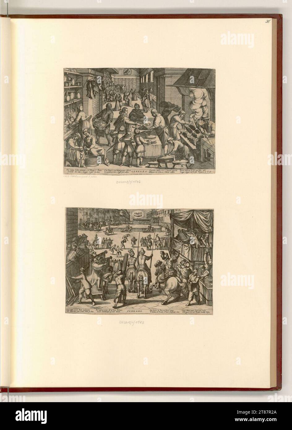 Antonio Tempesta (Engraver) January; February. etching around 1599 ...