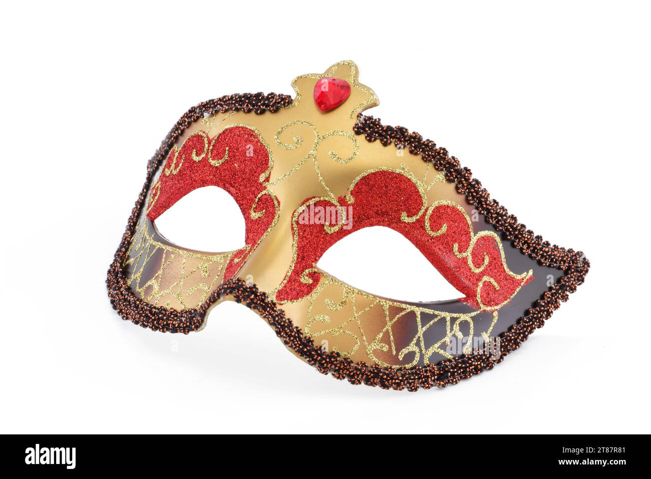 Party carnival mask icon flat hi-res stock photography and images - Alamy